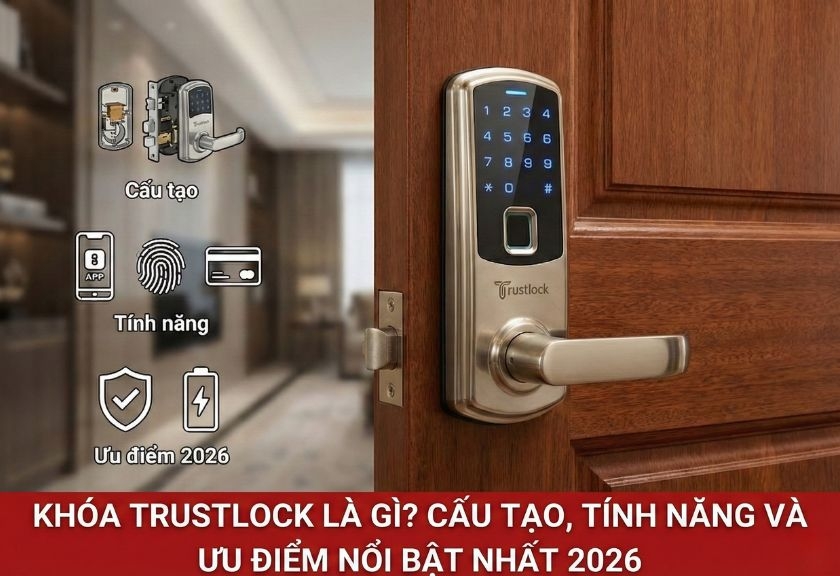 Khóa Trustlock là gì? Cấu tạo & 5 Ưu điểm của khóa cửa chất lượng cao